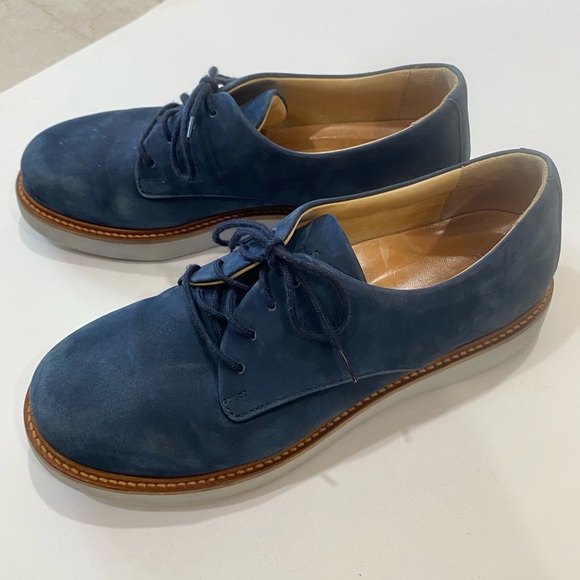 samuel hubbard | Shoes | Samuel Hubbard Free Plain Toe Navy Nubuck ...